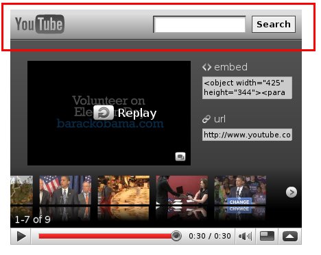 Youtube intègre une barre de recherche dans son player vidéo ...