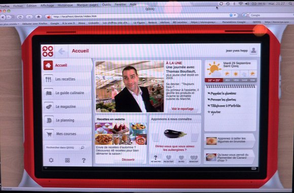 QOOQ tablet : la cuisine tactile et facile – AbriCoCotier.fr